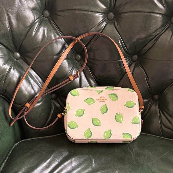 Coach | Bags | Coach Camera Lime Pattern Crossbody Bag | Poshmark
